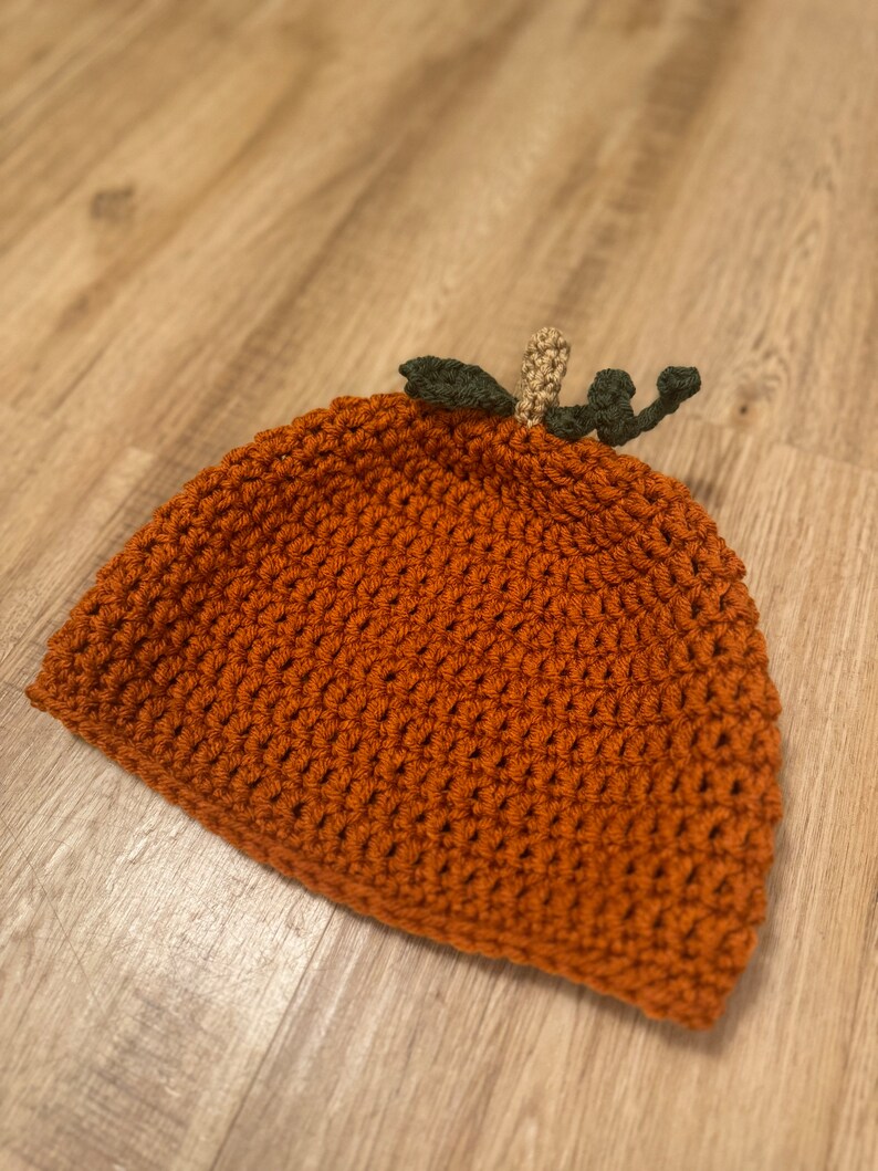 Pumpkin Toddler Hat, Toddler/preschool Hat, Pumpkin Crochet Hat ...