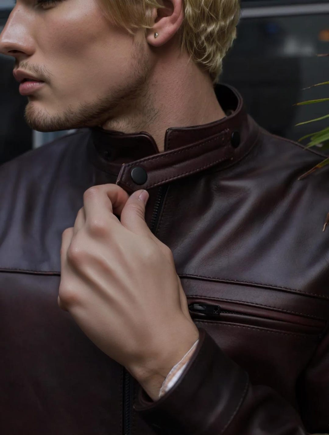 The Cruiser - Men’s Cowhide Brown Leather Jacket – Premium Full Grain ...