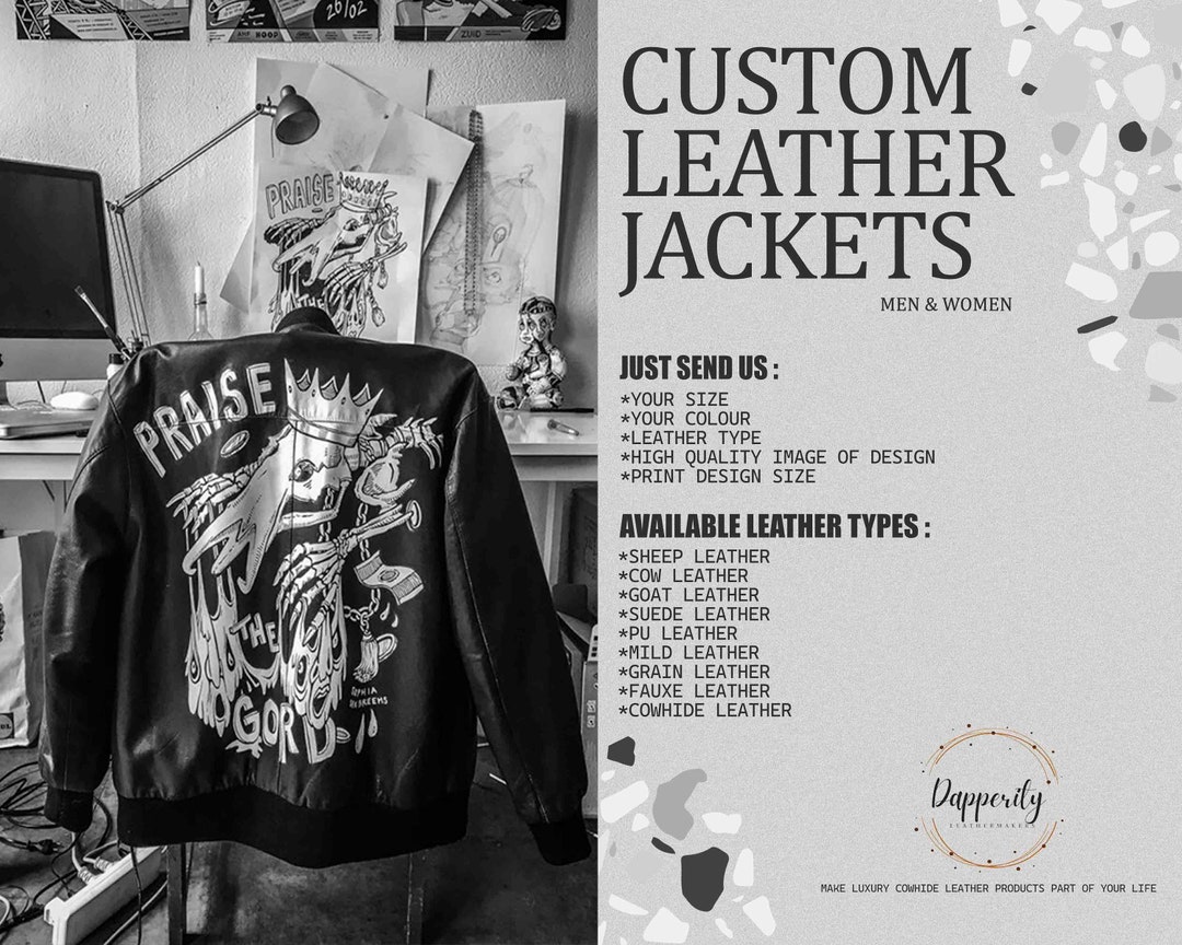 Custom Leather Jacket | Customized Leather Jacket | Personalized Biker ...