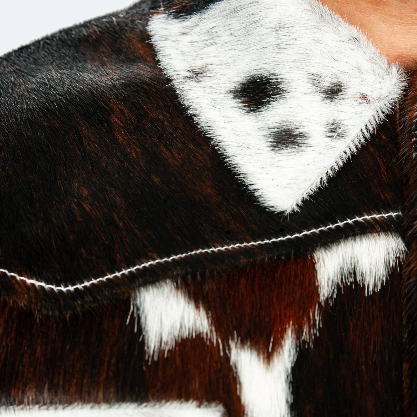 Custom Cowhide Denim Leather Jacket for Mens Hair on Hide Cow Boy ...
