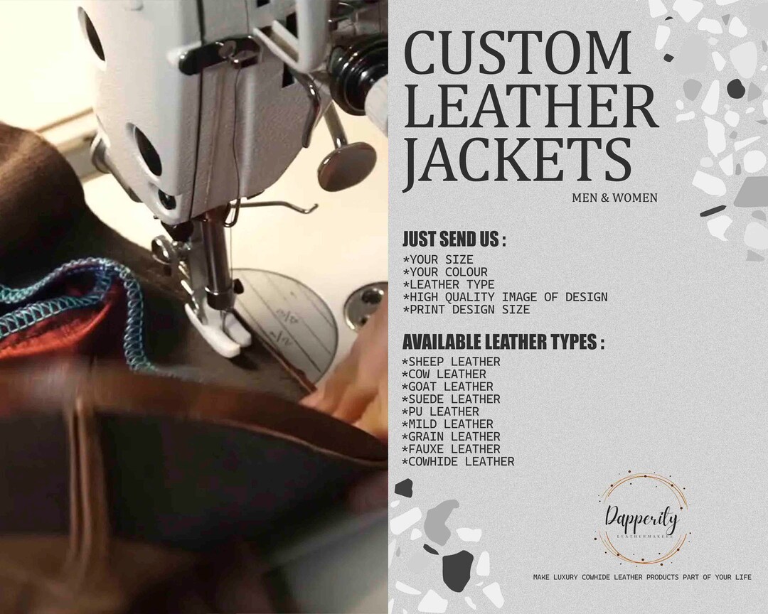 Customized Leather Jacket | Personalized Biker Leather Jacket for Men ...