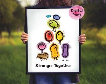 Stronger Together Poster Classroom Décor Printable Artwork - Etsy