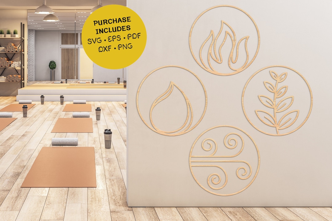 4 Elements, Element Symbols, Earth Air Fire Water, SVG Files for Cricut ...