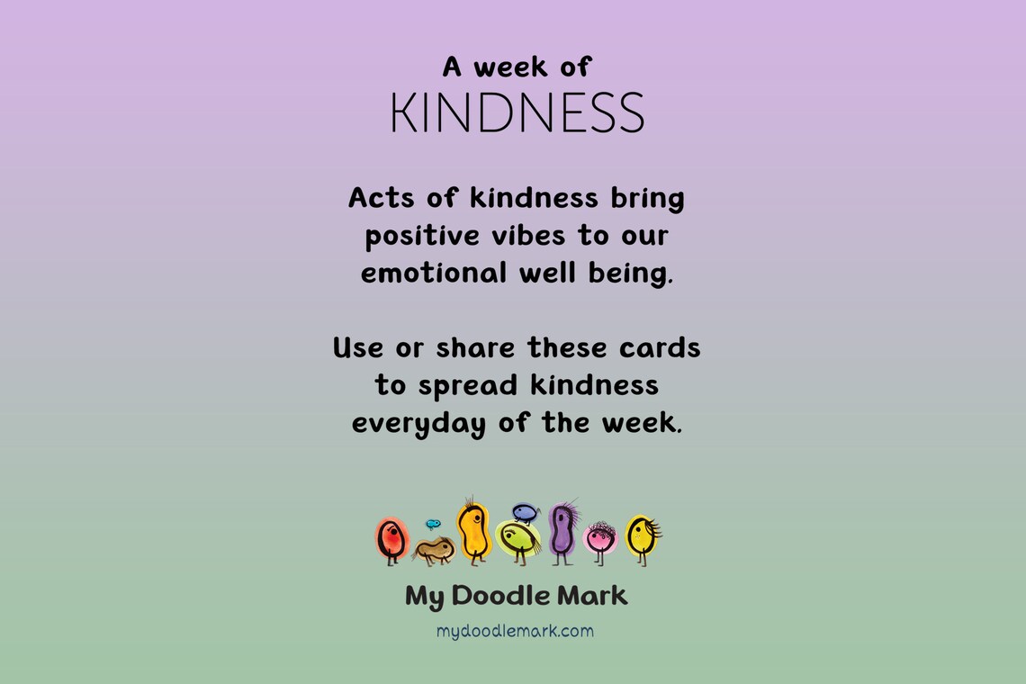Kindness Cards Acts of Kindness Spread Kindness Pay It - Etsy