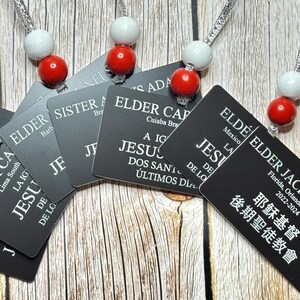Personalized LDS Missionary Name Tag Ornament – Custom Mission Keepsake ...