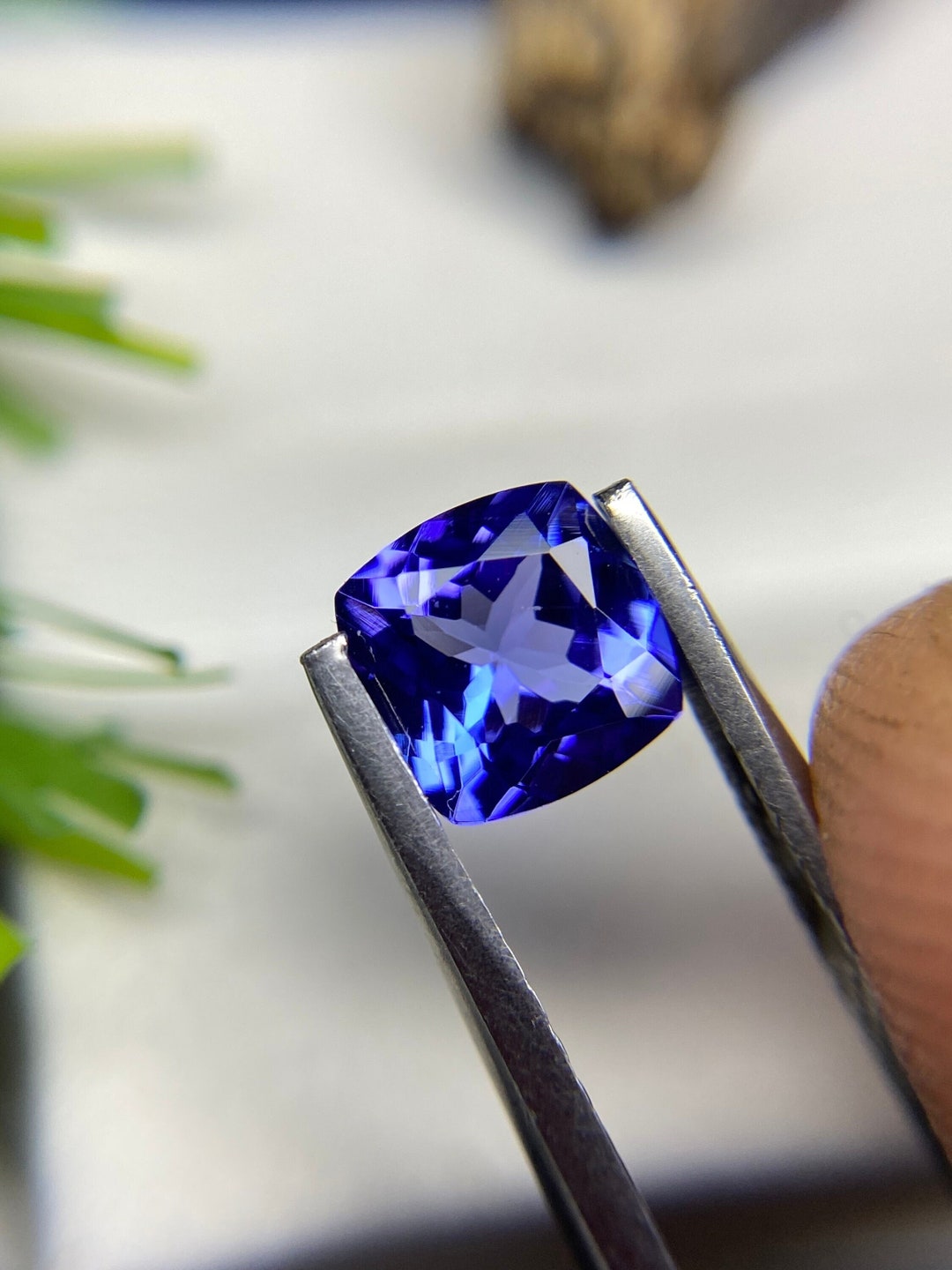 AAA Tanzanite Cushion Cut Gemstone: December Birthstone, Rare Tanzania ...