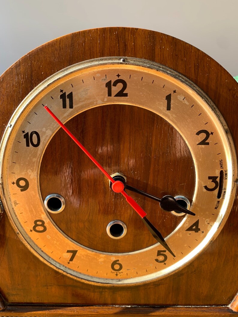 Wooden Traditional Mantle Clock Battery - Etsy