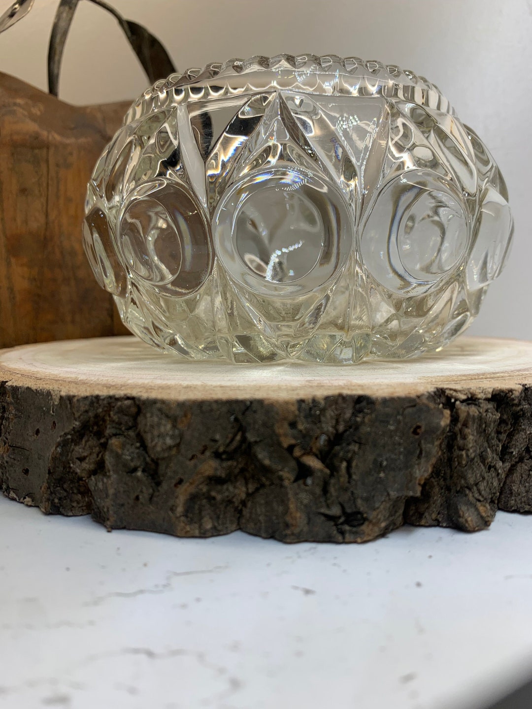 Vintage Art Decor Bagley Glass Bowl-from the Empress Range Art Decor ...