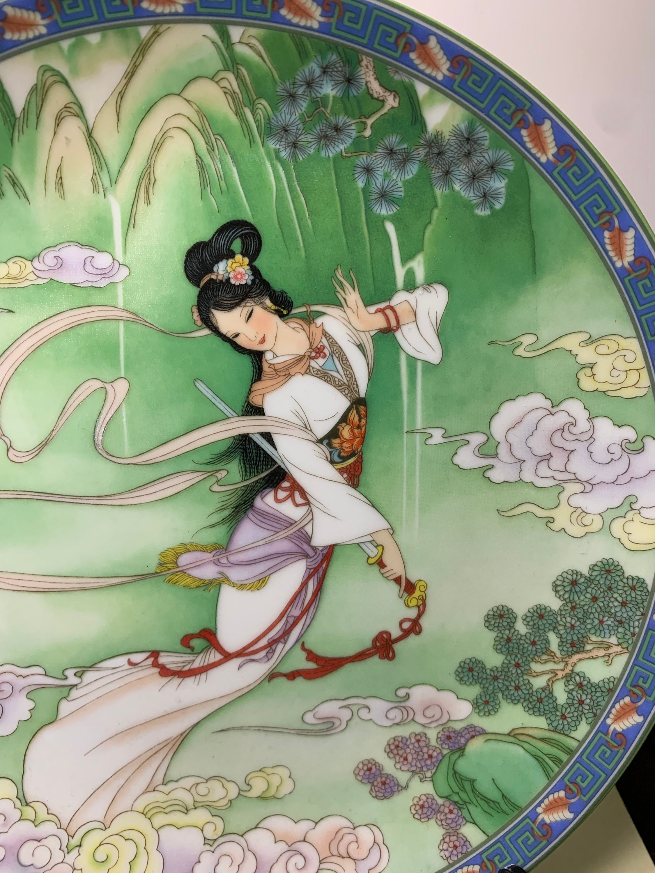 Vintage Chinese Decorative Plates-imperial Jingdezhen Porcelain - Etsy