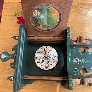 Friesian Dutch Antique Vintage Hindeloopen Wall Clock Warmink Wuba ...