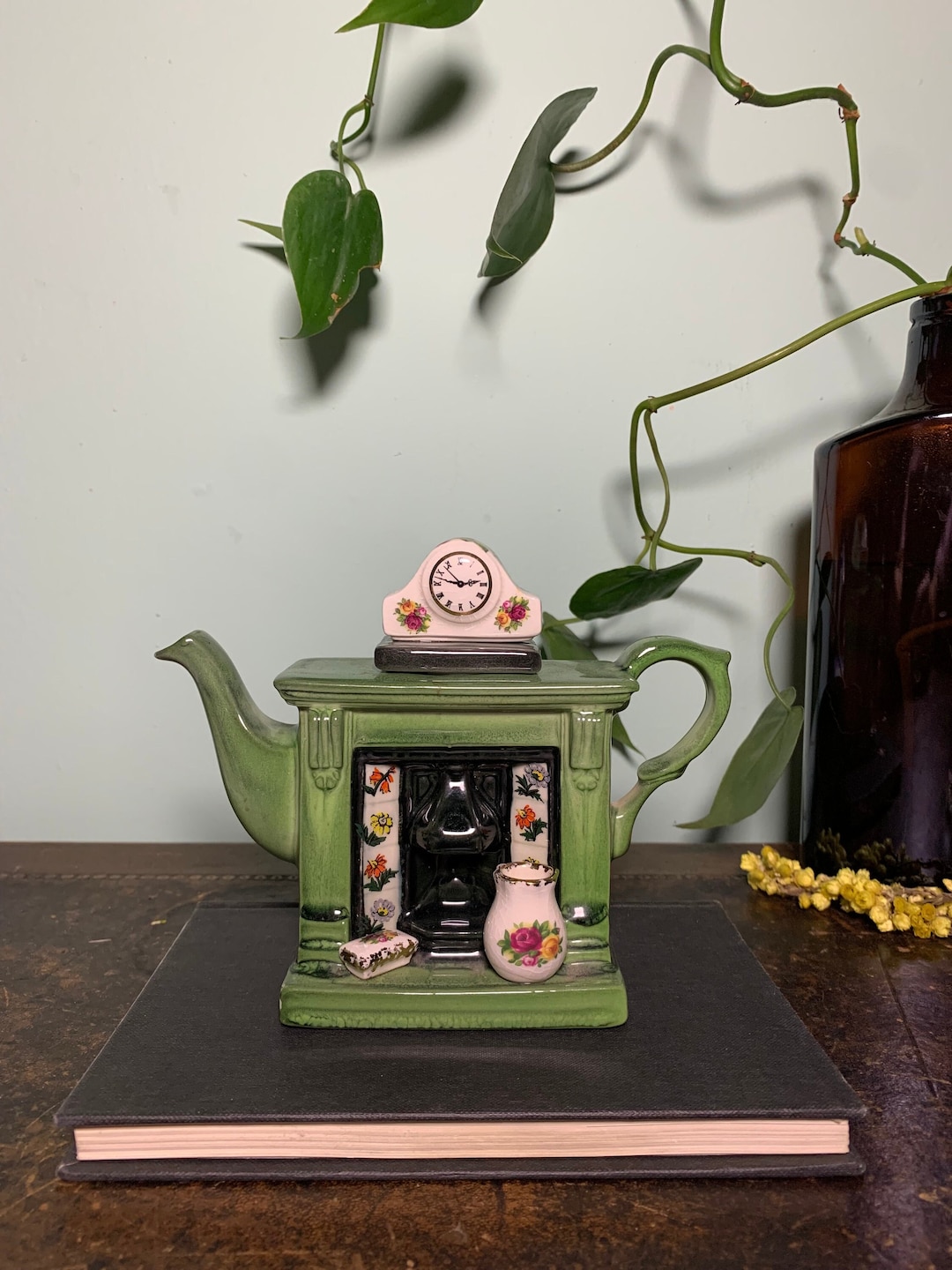 Victorian Fireplace Cardew Designs Tea Pot - Etsy
