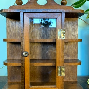 Vintage Miniature Display Cabinet Wooden Hanging - Etsy