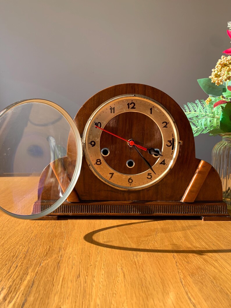 Wooden Traditional Mantle Clock Battery - Etsy
