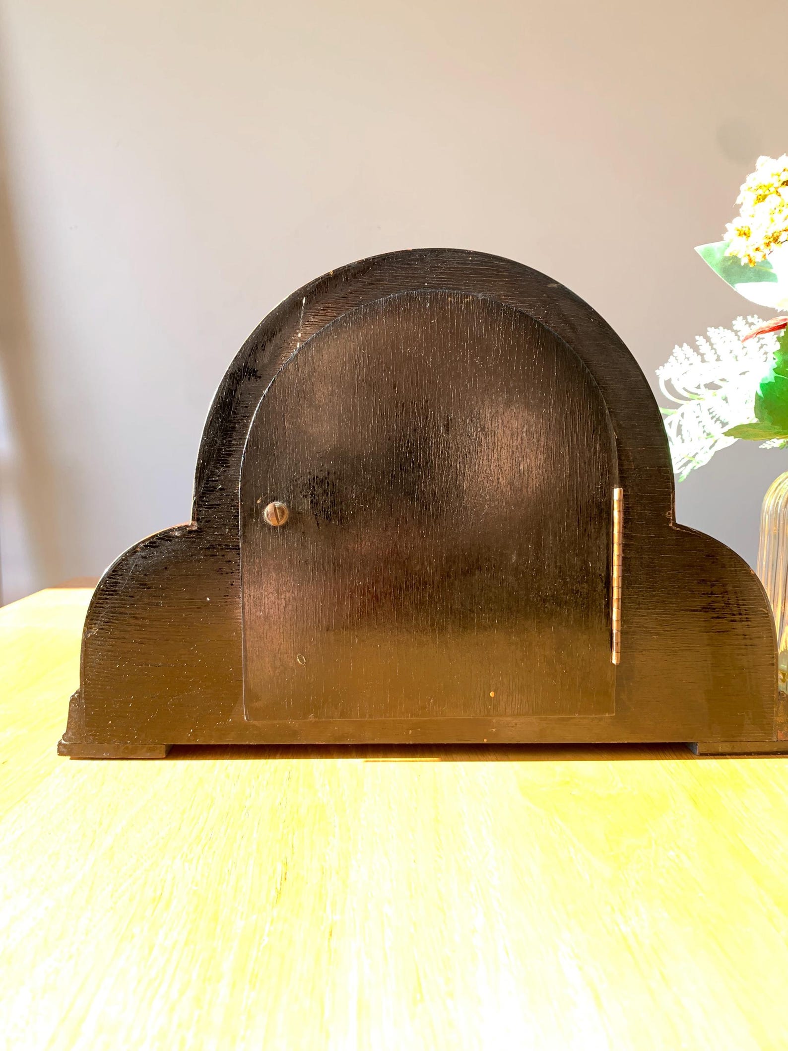 Wooden Traditional Mantle Clock Battery | Century Oak Westminster Chime ...