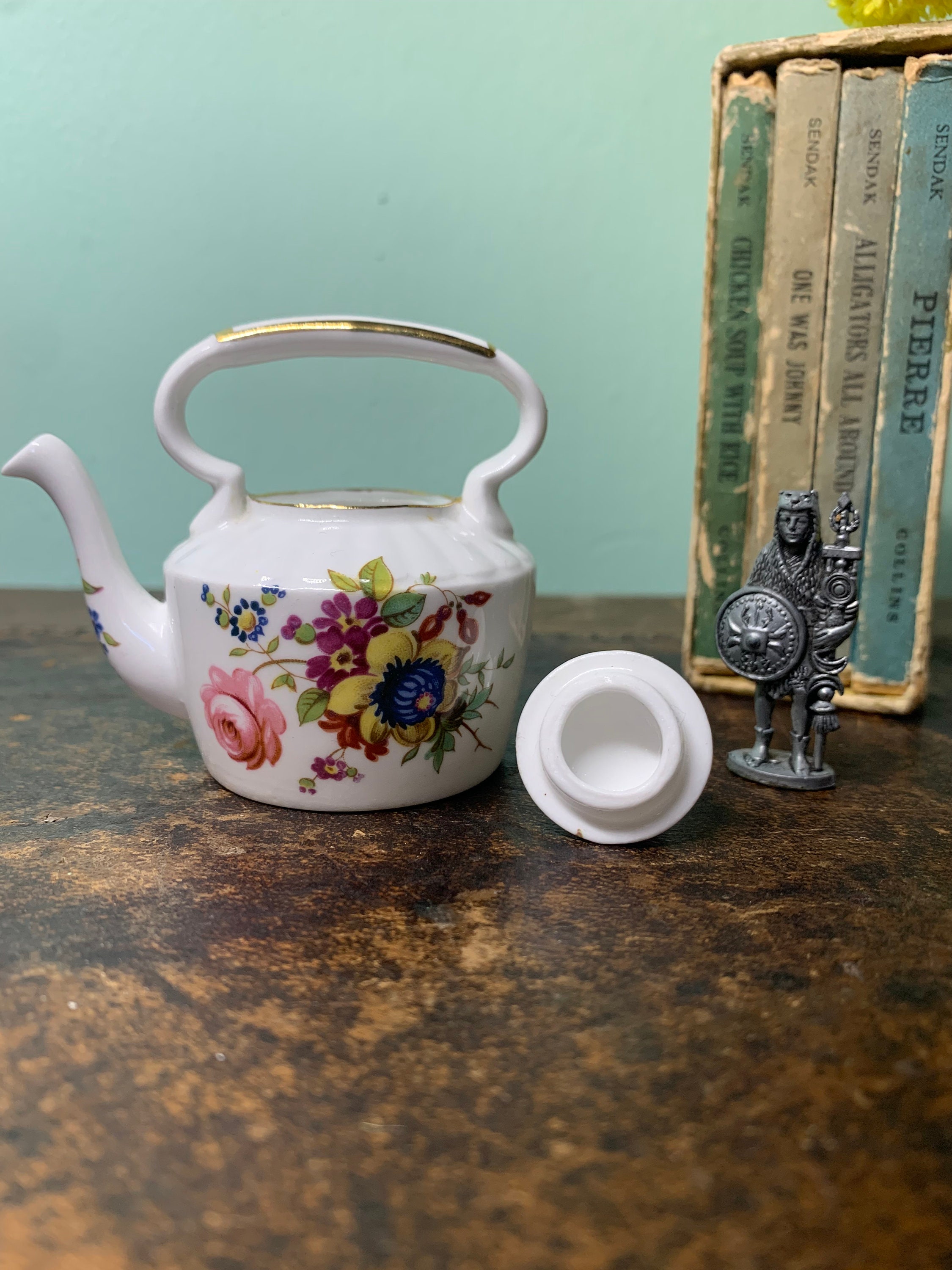 Royal Crown Derby Bone China Miniature Teapot Hand Painted Ceramic - Etsy