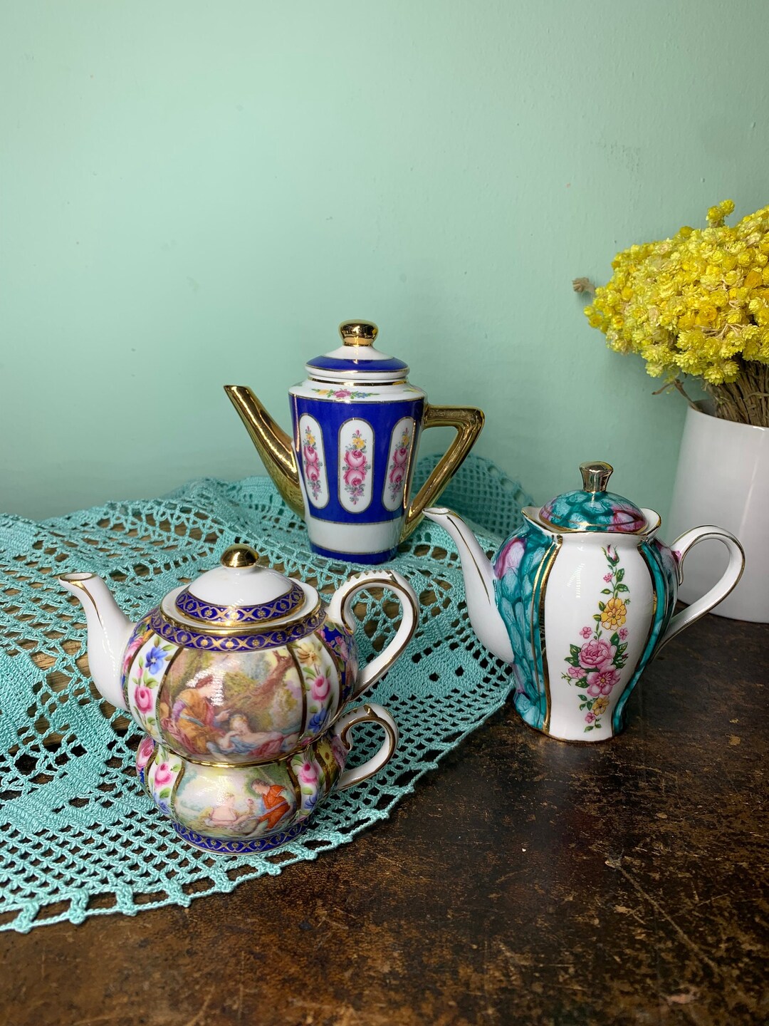 Vintage Regal Collection Miniature Teapot Collectible Decorative 3x ...
