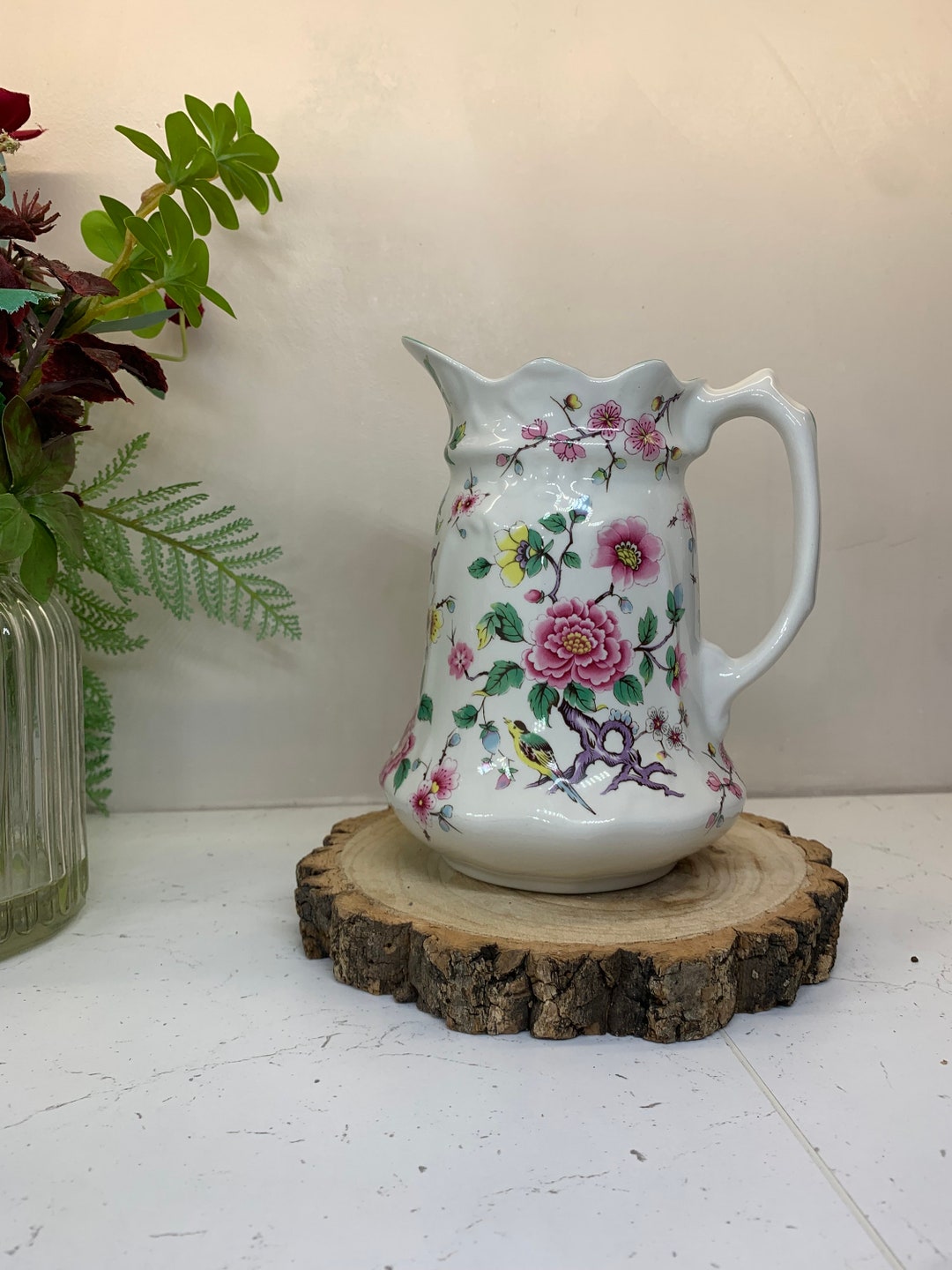 Creamer Chinese Rose Pattern Old Foley James Kent Pitcher-made in ...