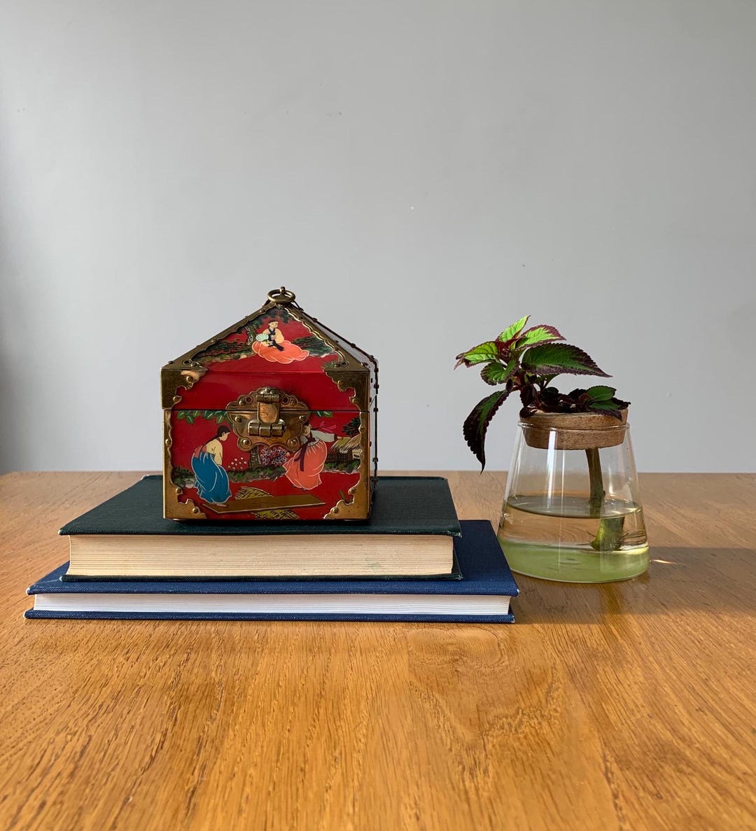 Vintage Korean Ox Horn Jewelry Box-asian Keepsake Box K-1 - Etsy