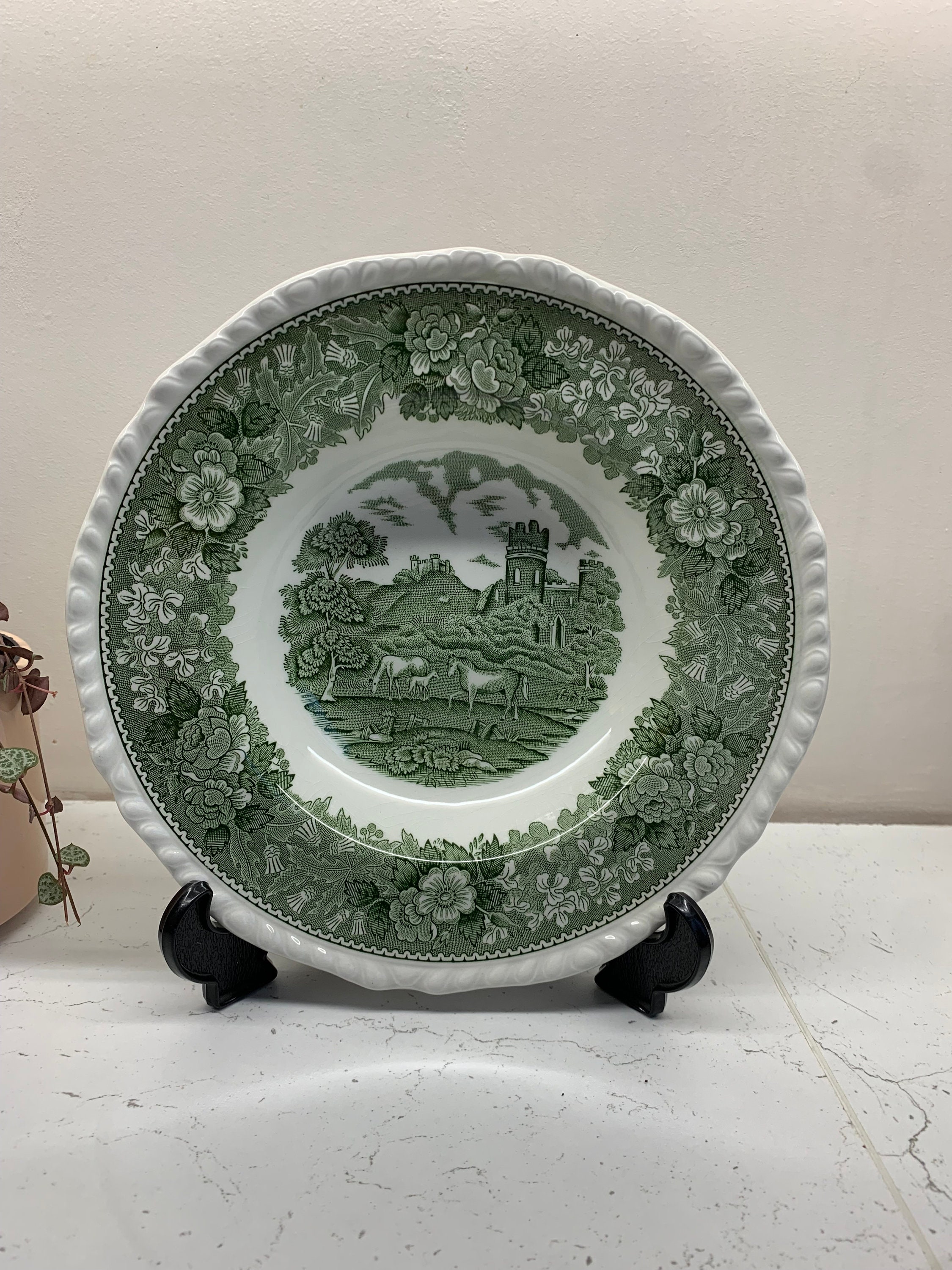 Adams Pottery in Staffordshire England-adams China English Scenic Green ...