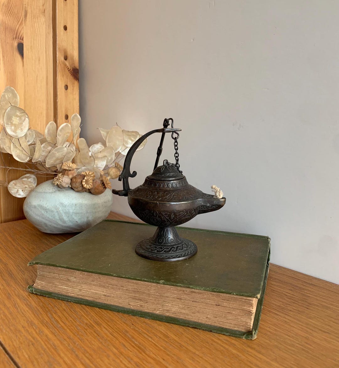 Antique Small Bronze Oil Lamp Islamic Oil Lamp B-2 - Etsy