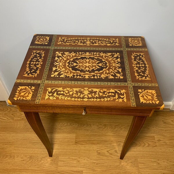 Italian Inlaid Table - Etsy