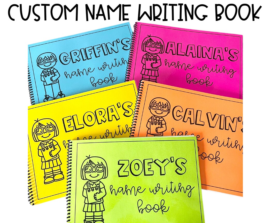 Personalized Custom Name Tracing Practice Workbook for Pre-k ...