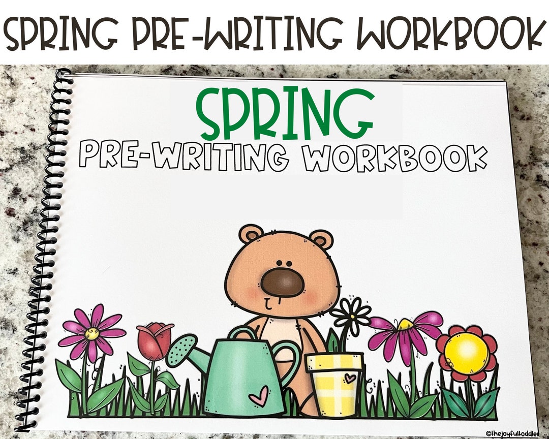 Spring Themed Fine Motor Pre-writing Book - DIGITAL VERSION - Etsy