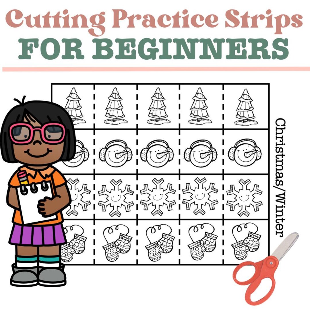 Easy Cutting Practice With Scissors - Themes for All Year, Pre-k ...