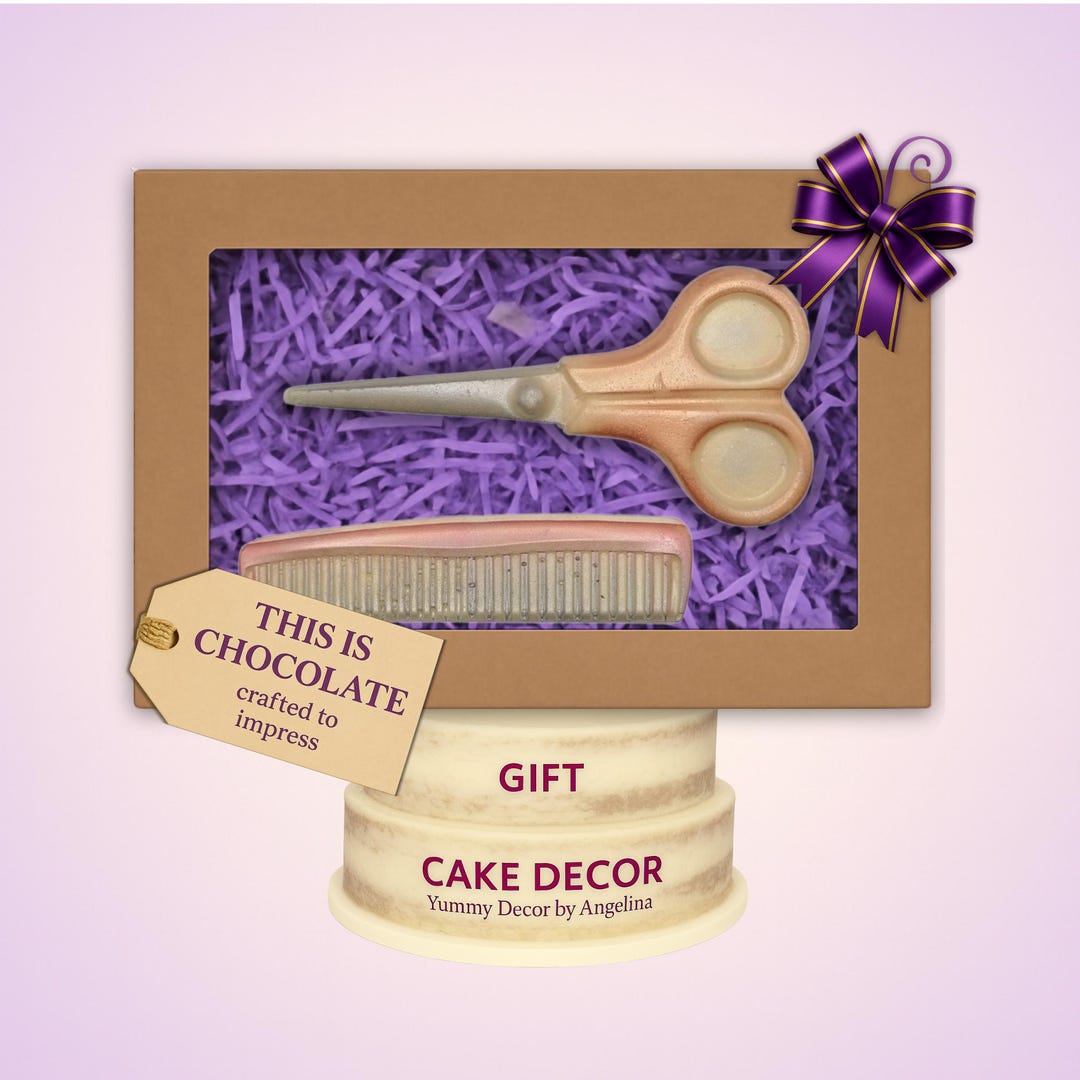 Chocolate Hairdresser Gift Set: Handmade Edible Salon Cake Topper - Etsy