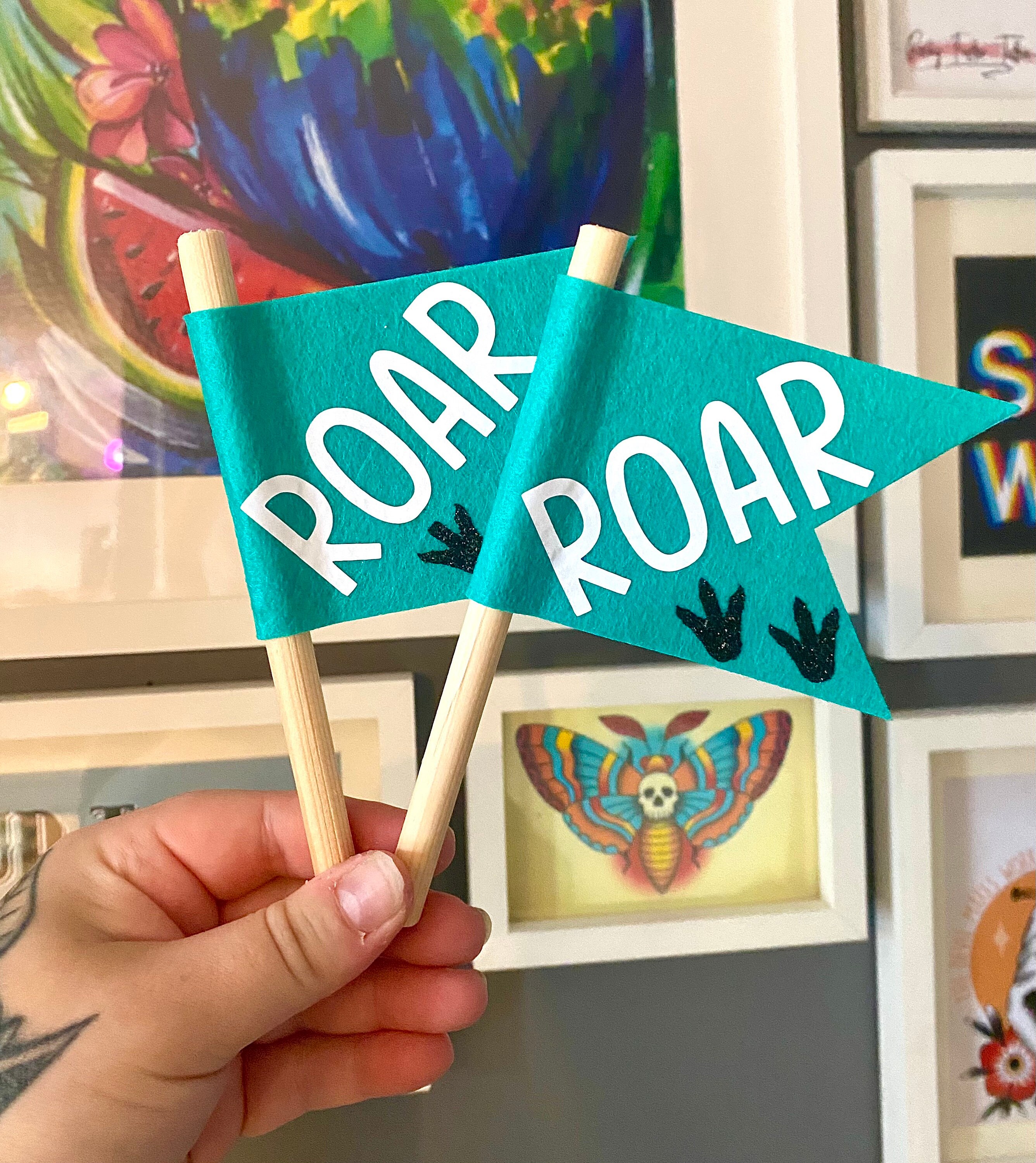 READY TO POST Mini Flag Dowel Flag Flag Decor Personalised | Etsy