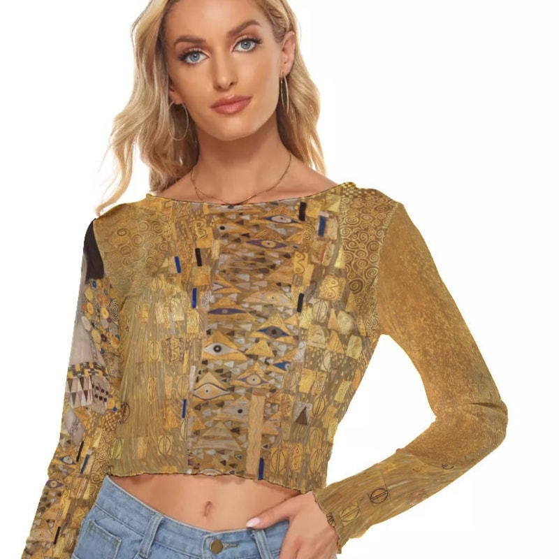 Mesh Printed Top - Etsy