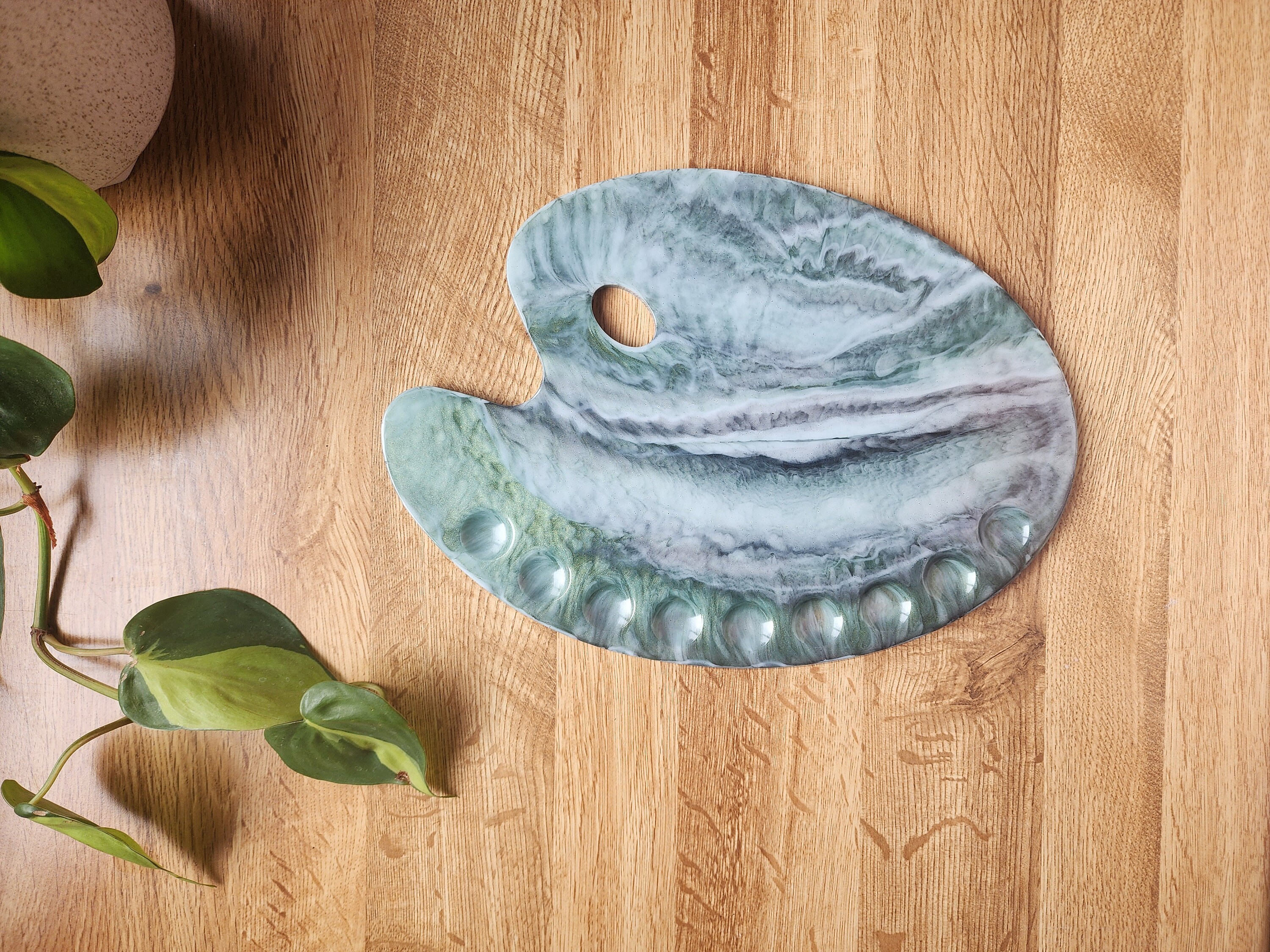 Custom Paint Palette | Resin Paint Gift | Unique Handmade Gift | Gift ...