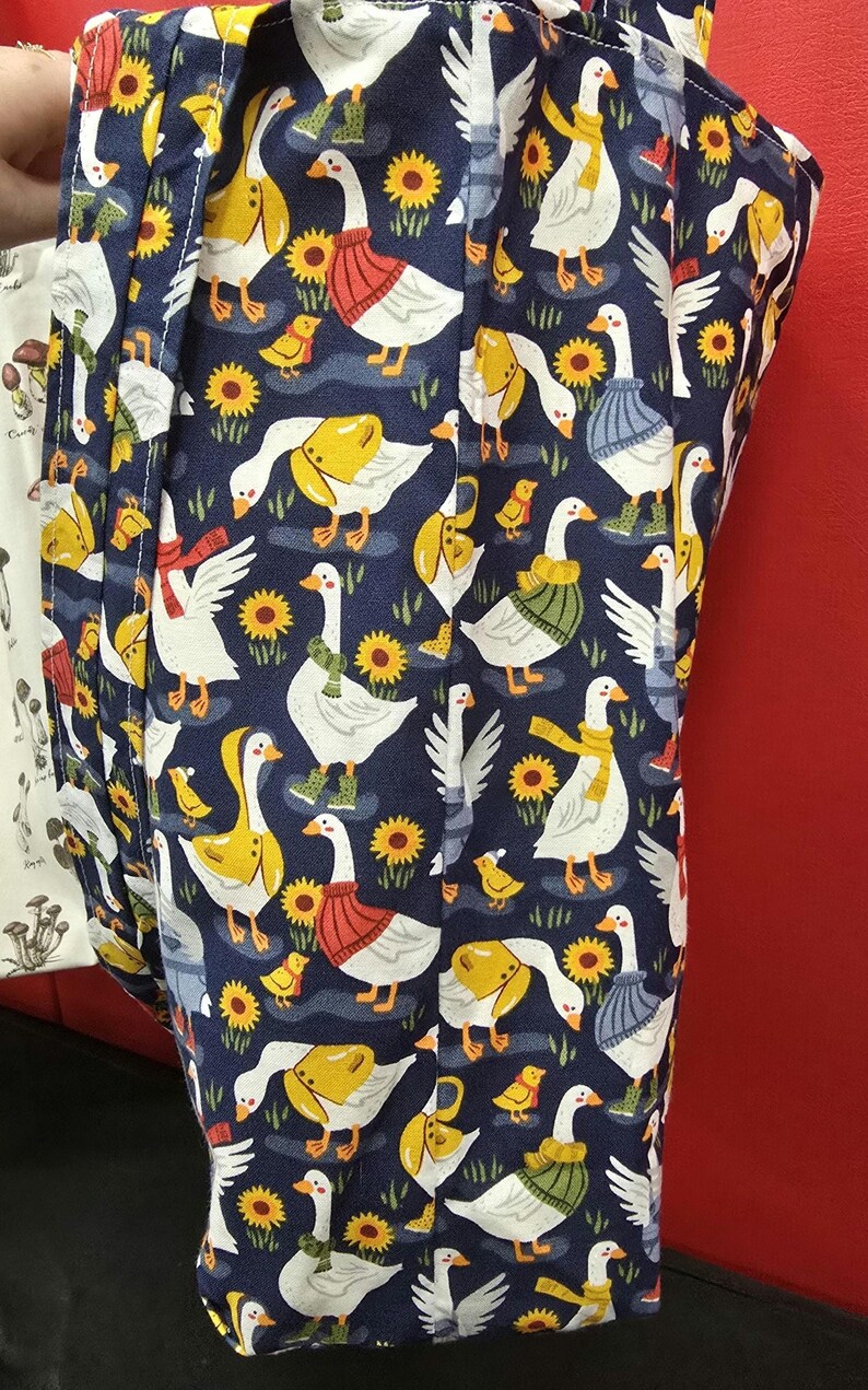 Goose Tote Bag | Farmers Market Tote | Canvas Tote Bag | Spacious Bag ...