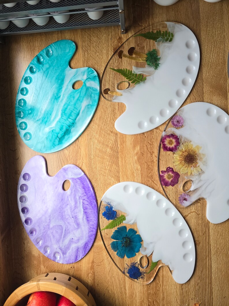 Custom Paint Palette | Resin Paint Gift | Unique Handmade Gift | Gift ...