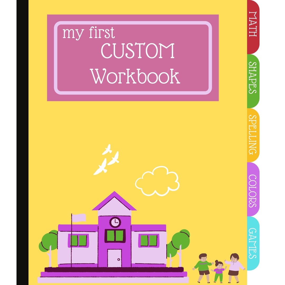 Personalized Kids Workbook Ages 3 CUSTOM - Etsy
