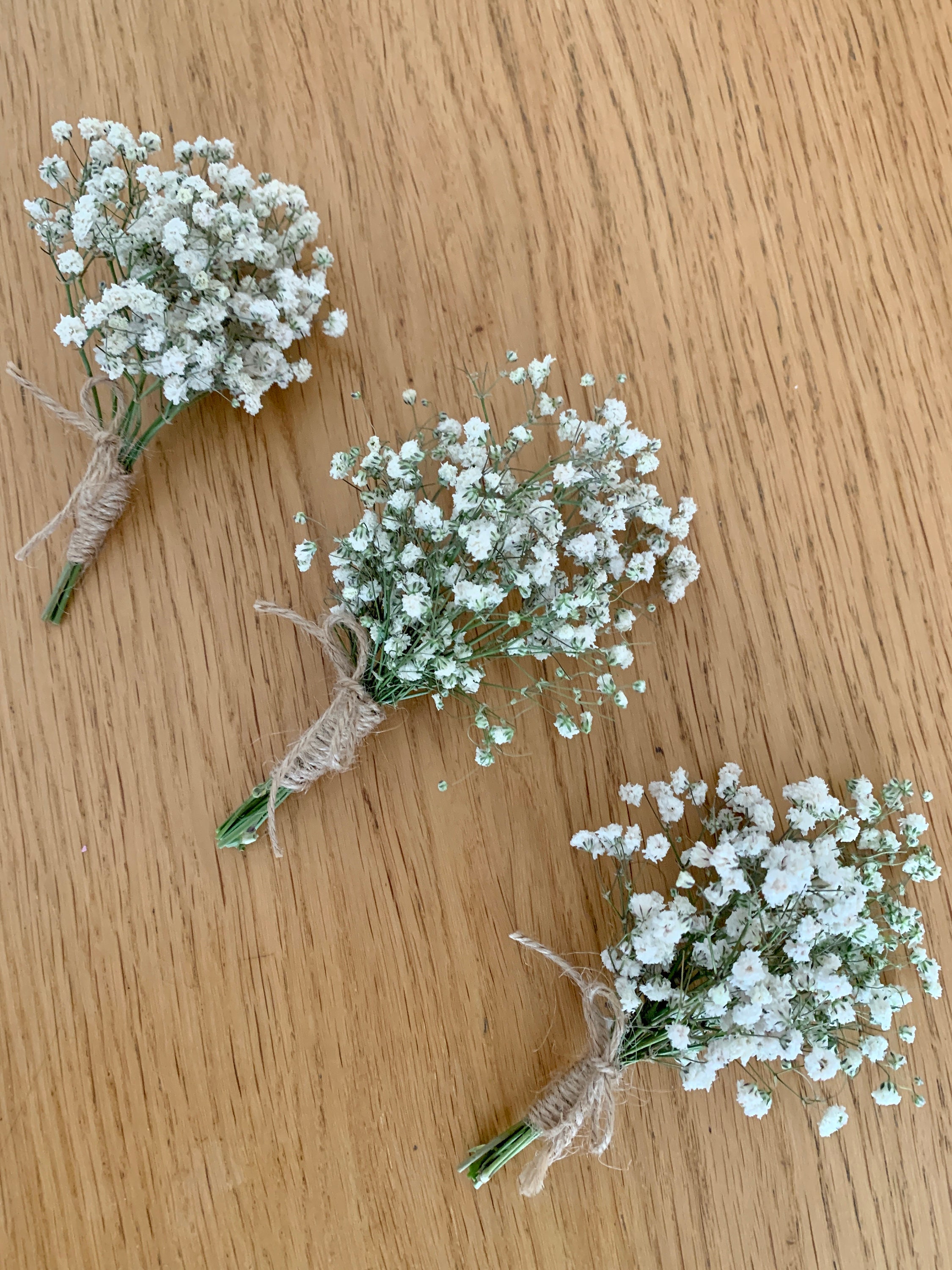 Dried Gypsophila Buttonhole Boutonnière. Natural Wedding - Etsy UK