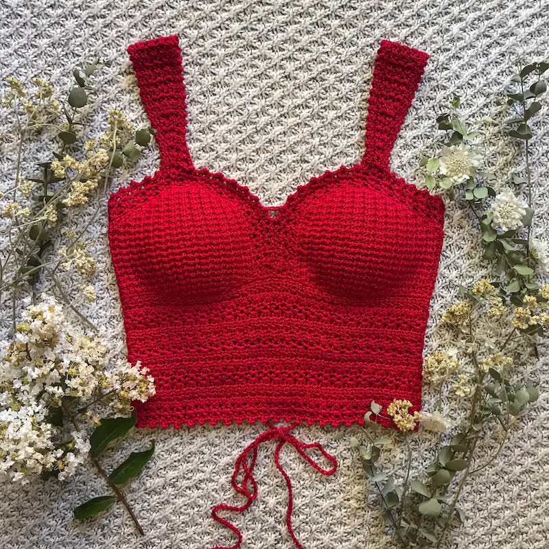 Crochet Bustier - Etsy