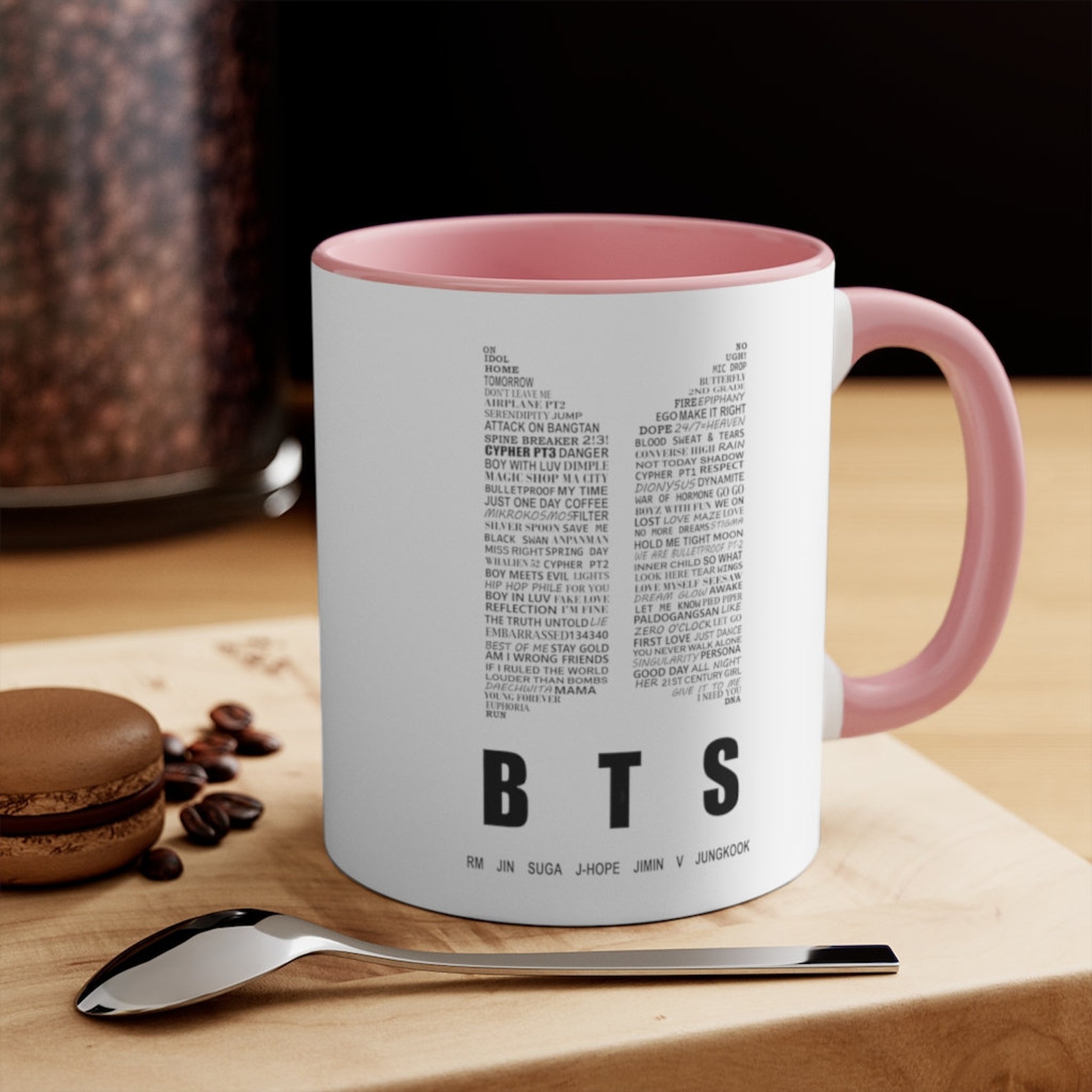BTS Mug, Bts Song Merch, Kpop Mug, Bts Logo, Bts Coffee Mug, Coffee Cup ...