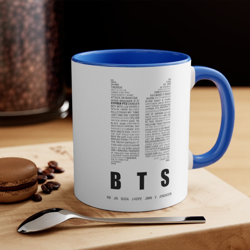 BTS Mug, Bts Song Merch, Kpop Mug, Bts Logo, Bts Coffee Mug, Coffee Cup ...