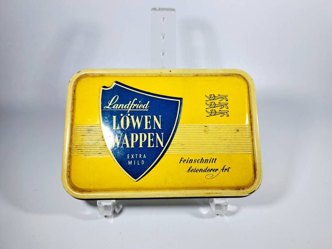 Tin Can of Lion Crest Cigarettes 1950s - Etsy