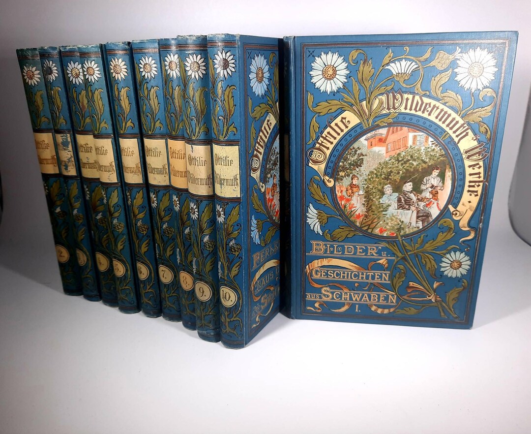 Novel History Women Ottilie Wildermuth Works 10 Volumes Around 1890 ...