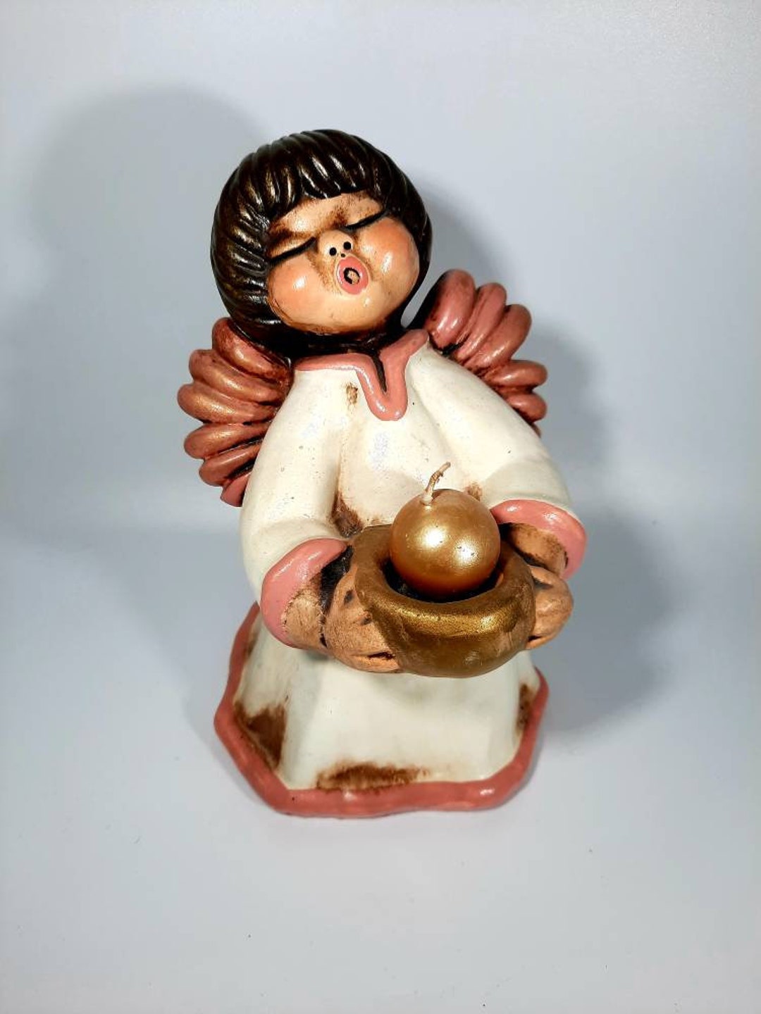 Bozener Thun Angel Large Italy Christmas Vintage Pink - Etsy