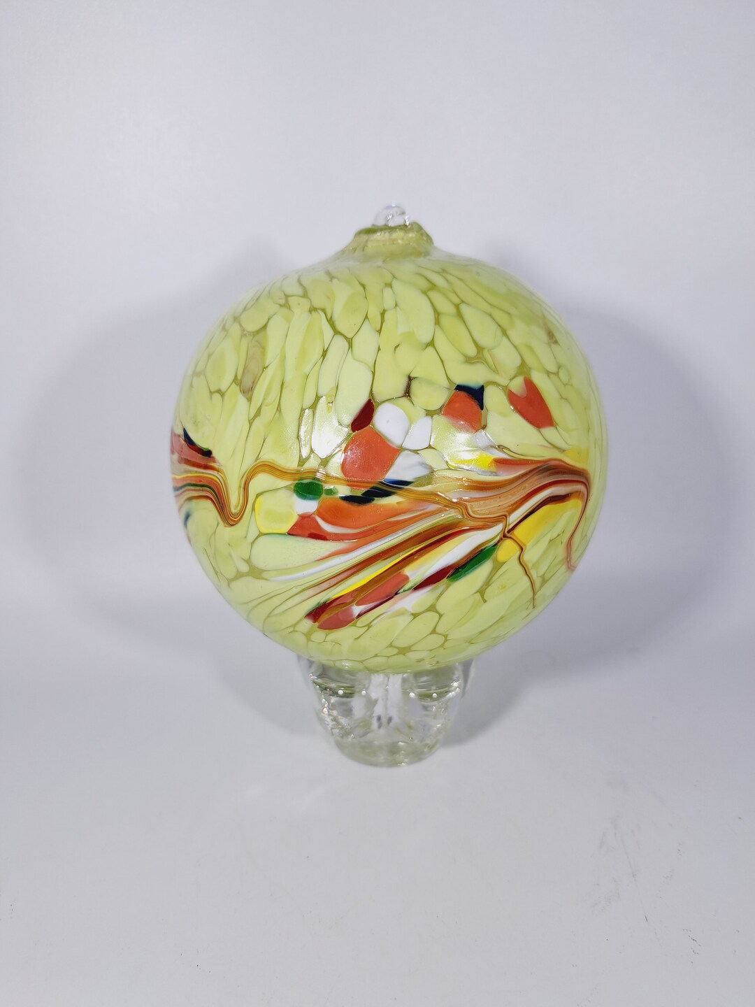 Yellow Glass Ball Window Decoration Window Sill - Etsy