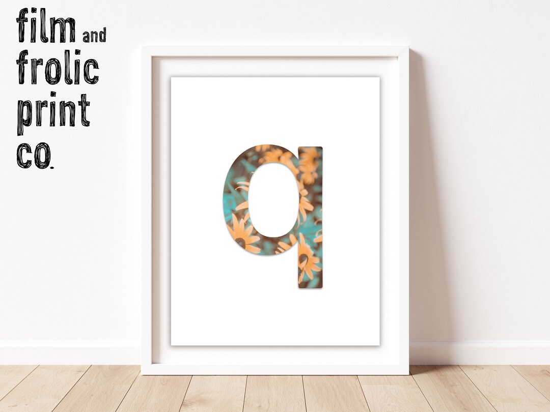 DIGITAL DOWNLOAD Q Monogram Nature Photography Art Print | Minimalist ...