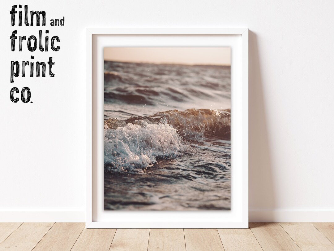 DIGITAL DOWNLOAD Dreamy Ocean Wave Photography Art Print | Nature ...