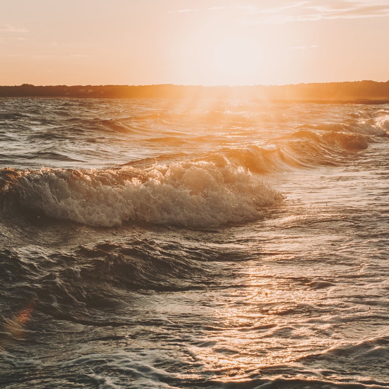 DIGITAL DOWNLOAD Ocean Sunset Landscape Photography Art Print | Nature ...