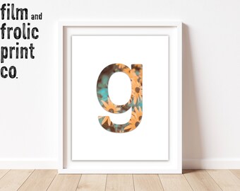 DIGITAL DOWNLOAD U Monogram Nature Photography Art Print Minimalist ...