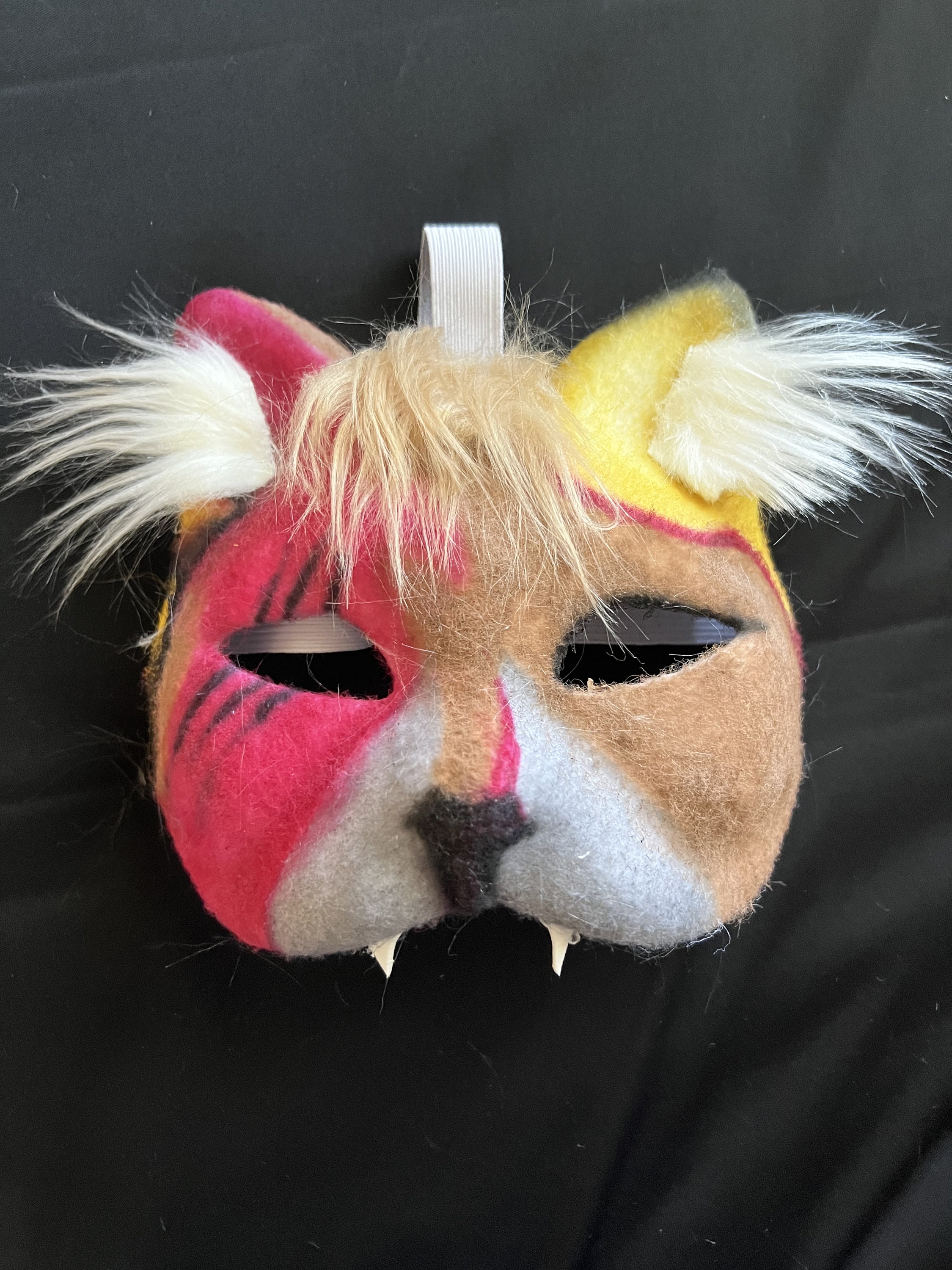 Red and Tan Cat Mask - Etsy