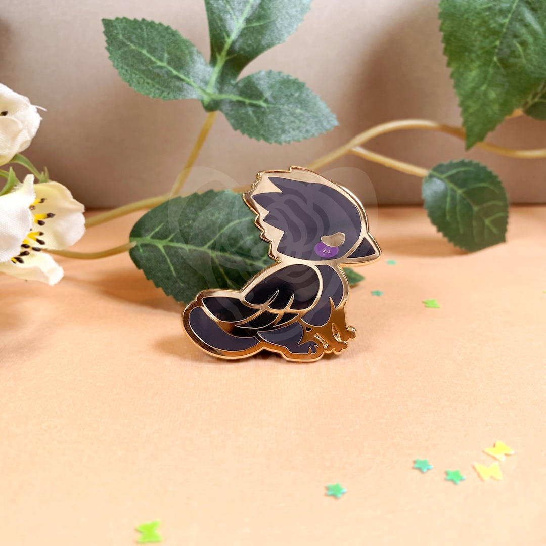Raven Griffin Pin | Gryphon Cute Kawaii Chibi Fantasy Mythical Animal ...