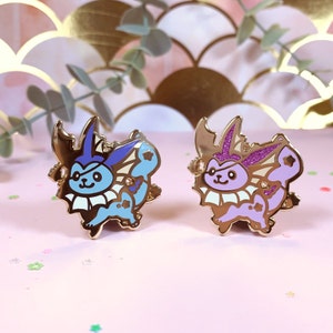 Vaporeon Enamel Pin PKMN Shiny Cute Eeveelution Kawaii Fox Animal Lapel Badge - Etsy